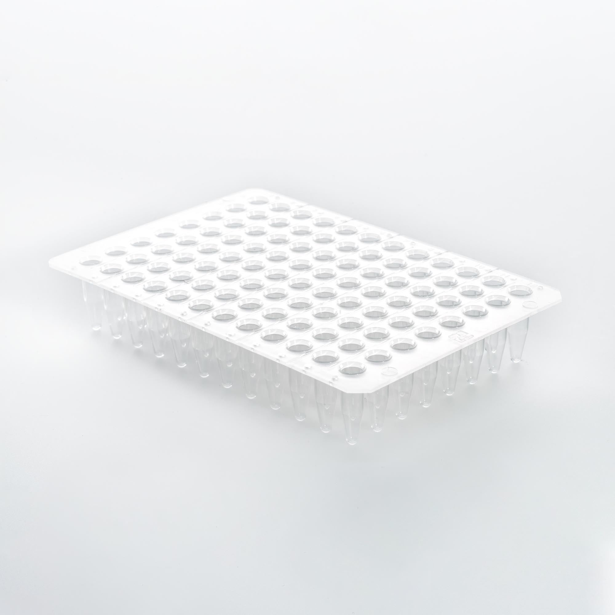 qPCR 96-well plate non-skirted, high profile, natural